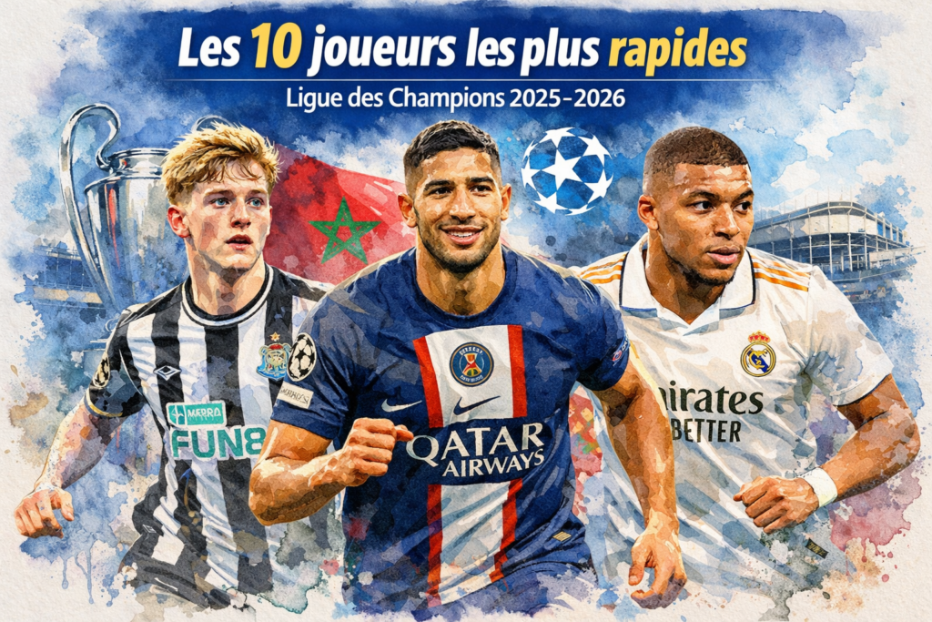 Ligue des champions : Hakimi dans le Top 3 des joueurs les plus rapides ...